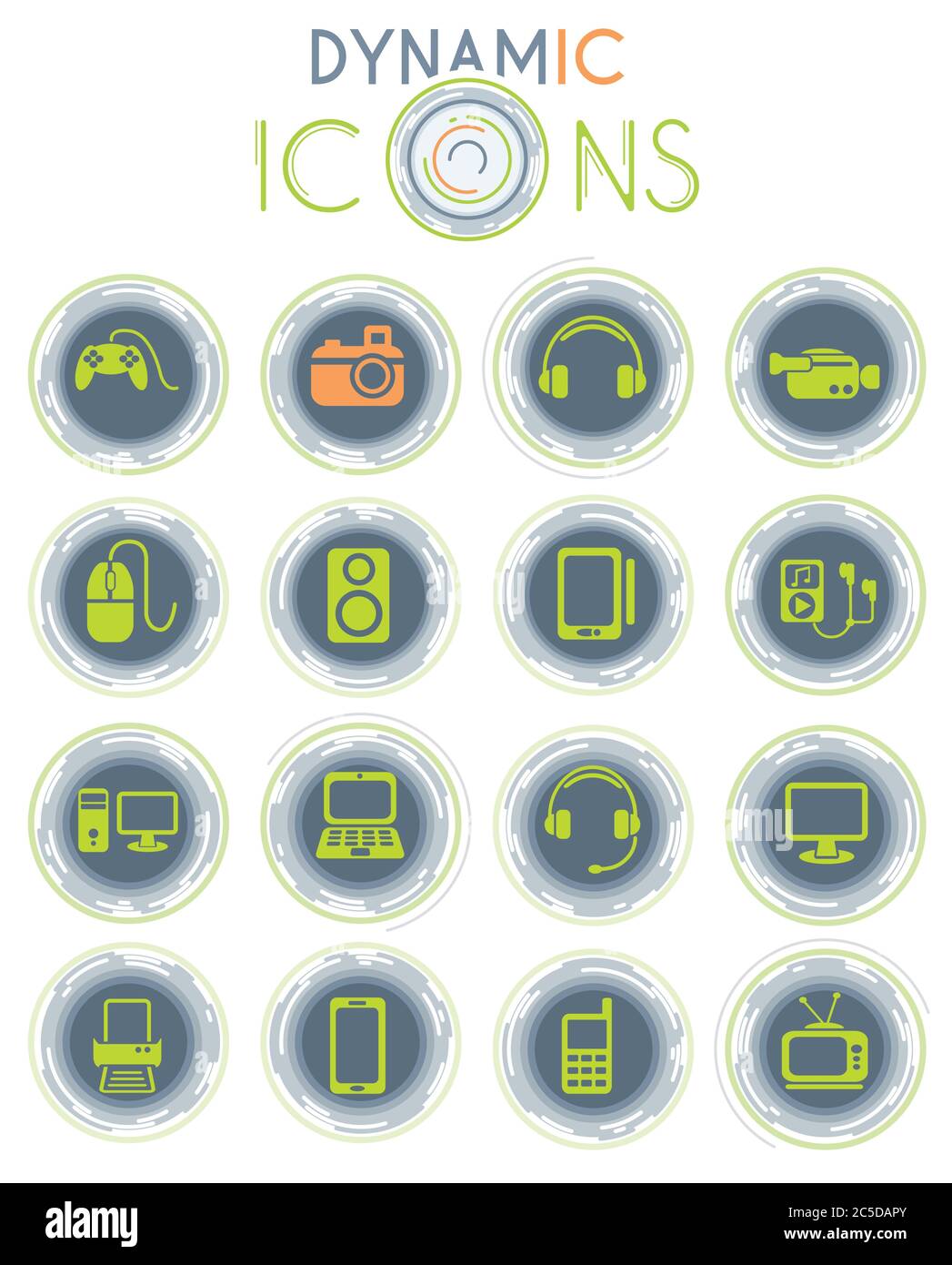 gadget dynamic icons Stock Vector Image & Art - Alamy