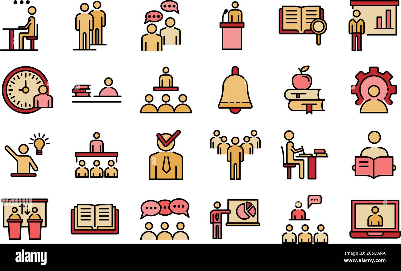 Lecture class icons vector flat Stock Vector Image & Art - Alamy Lecture class icons vector flat Stock Vector Image & Art - Alamy