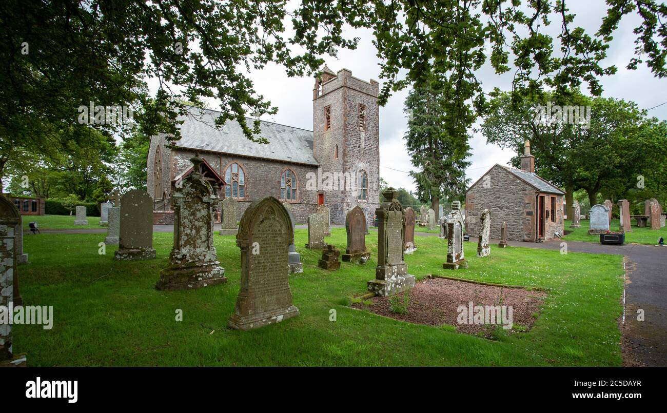 Tundergarth Church and Remembrance Room opposite the field where the ...
