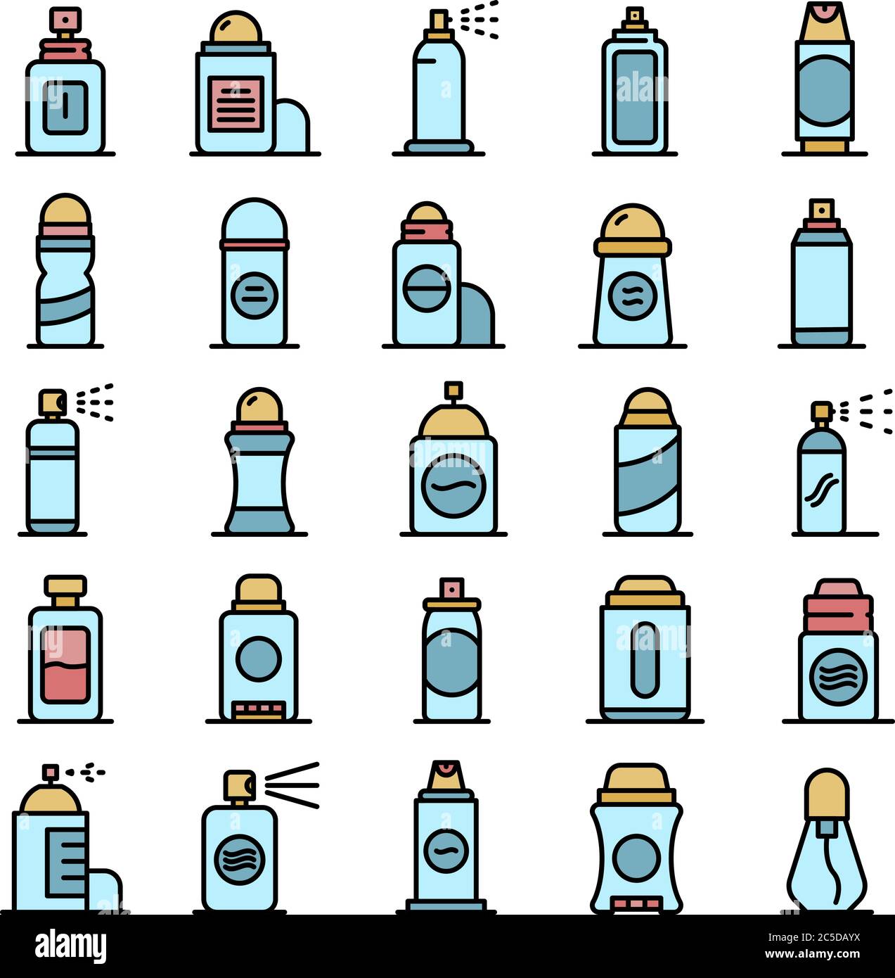 Deodorant icons vector flat Stock Vector Image & Art - Alamy