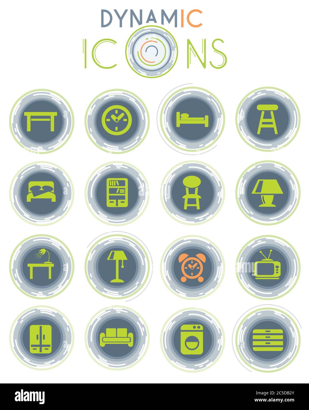furniture dynamic icons Stock Vector Image & Art - Alamy
