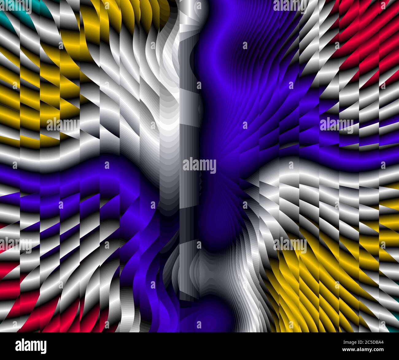 Computer generated abstract colorful fractal artwork for creative ...