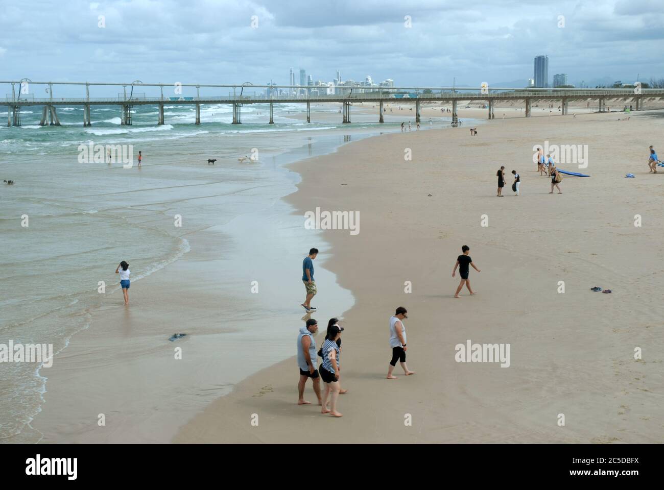 The Spit beach, Surfers Paradise, Gold Coast, Queensland, Australia ...