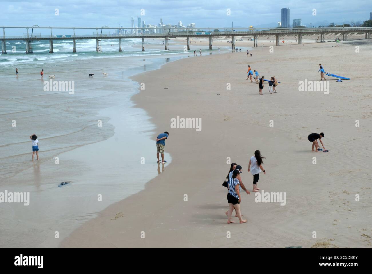 The Spit beach, Surfers Paradise, Gold Coast, Queensland, Australia ...