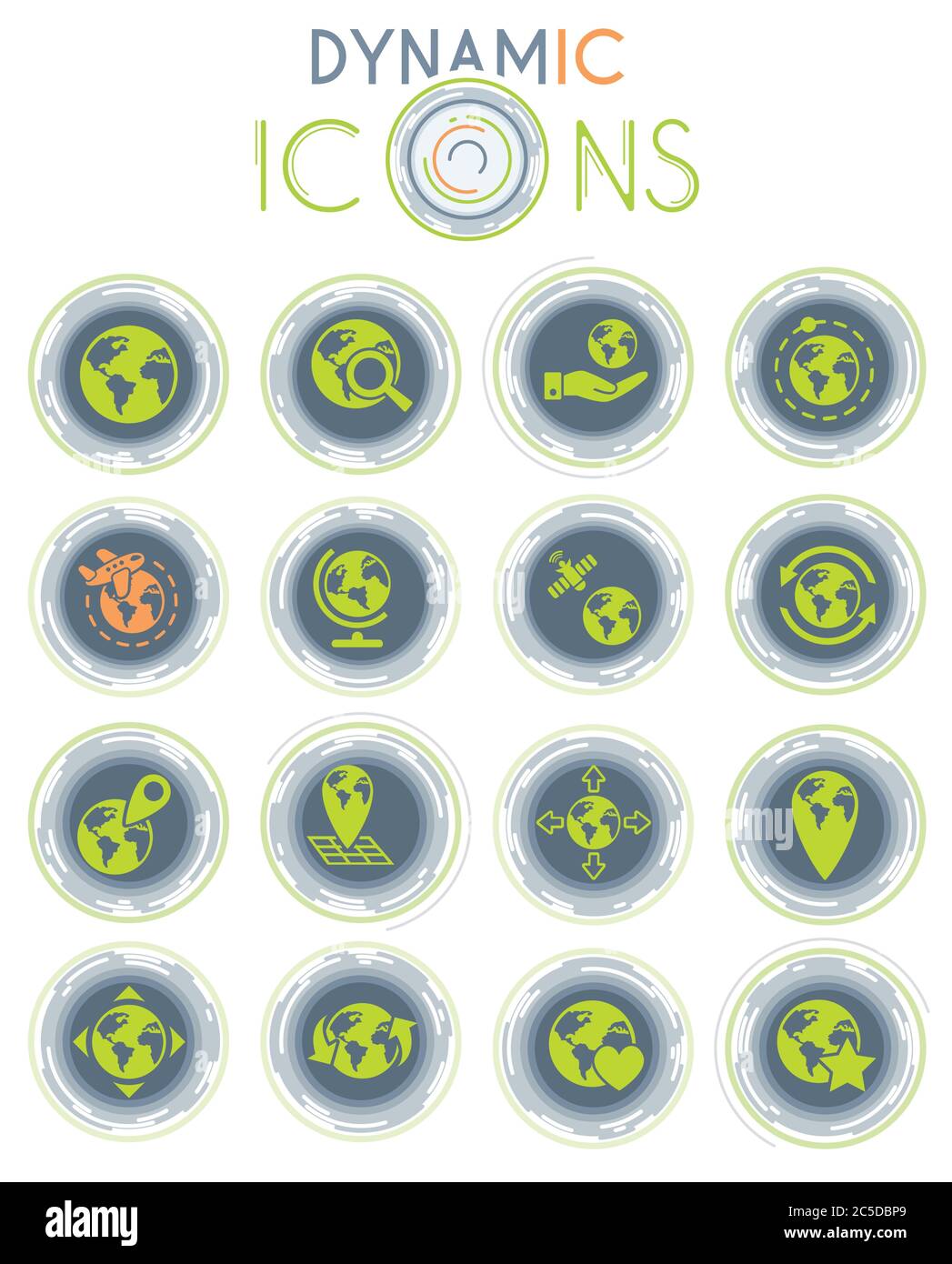 Heart earth map ecology animation hi-res stock photography and images ...