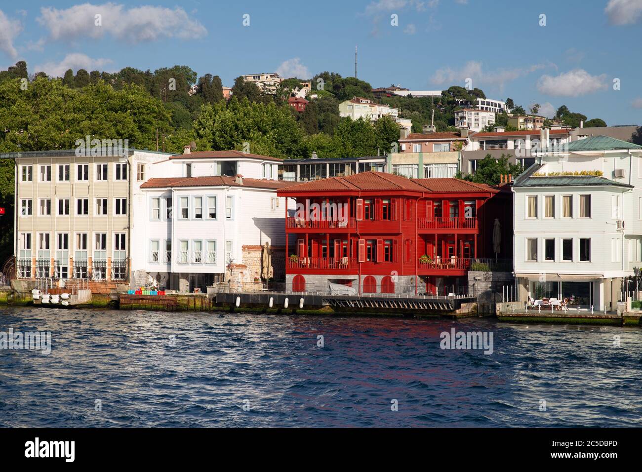 Buildings in Bosphorus Strait Side of Istanbul City, Turkey Stock Photo ...