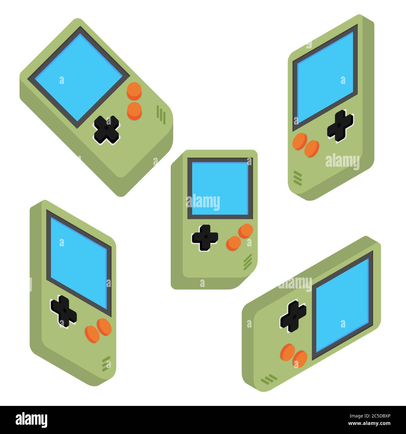 Old computer game graphics Stock Vector Images - Alamy