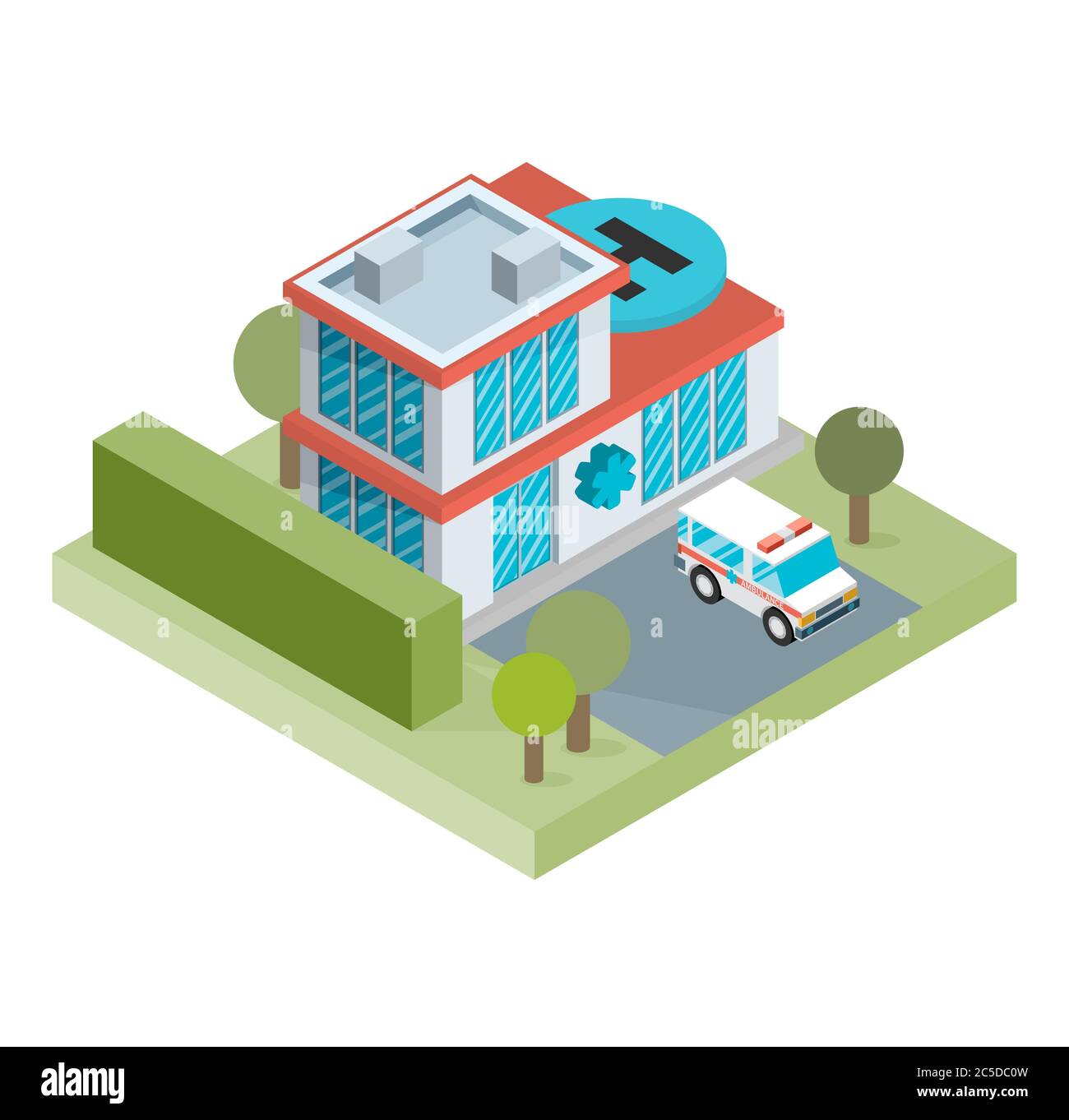Isometric hospital hi-res stock photography and images - Alamy