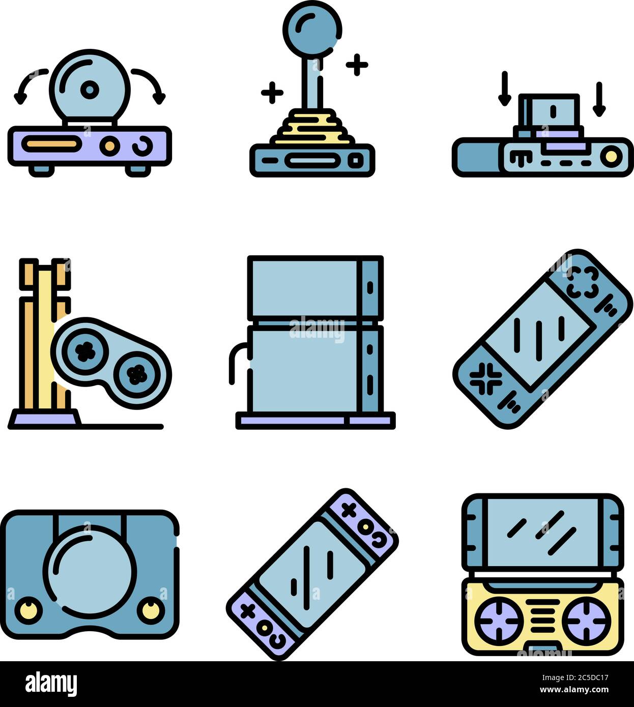 Console icons vector flat Stock Vector Image & Art - Alamy