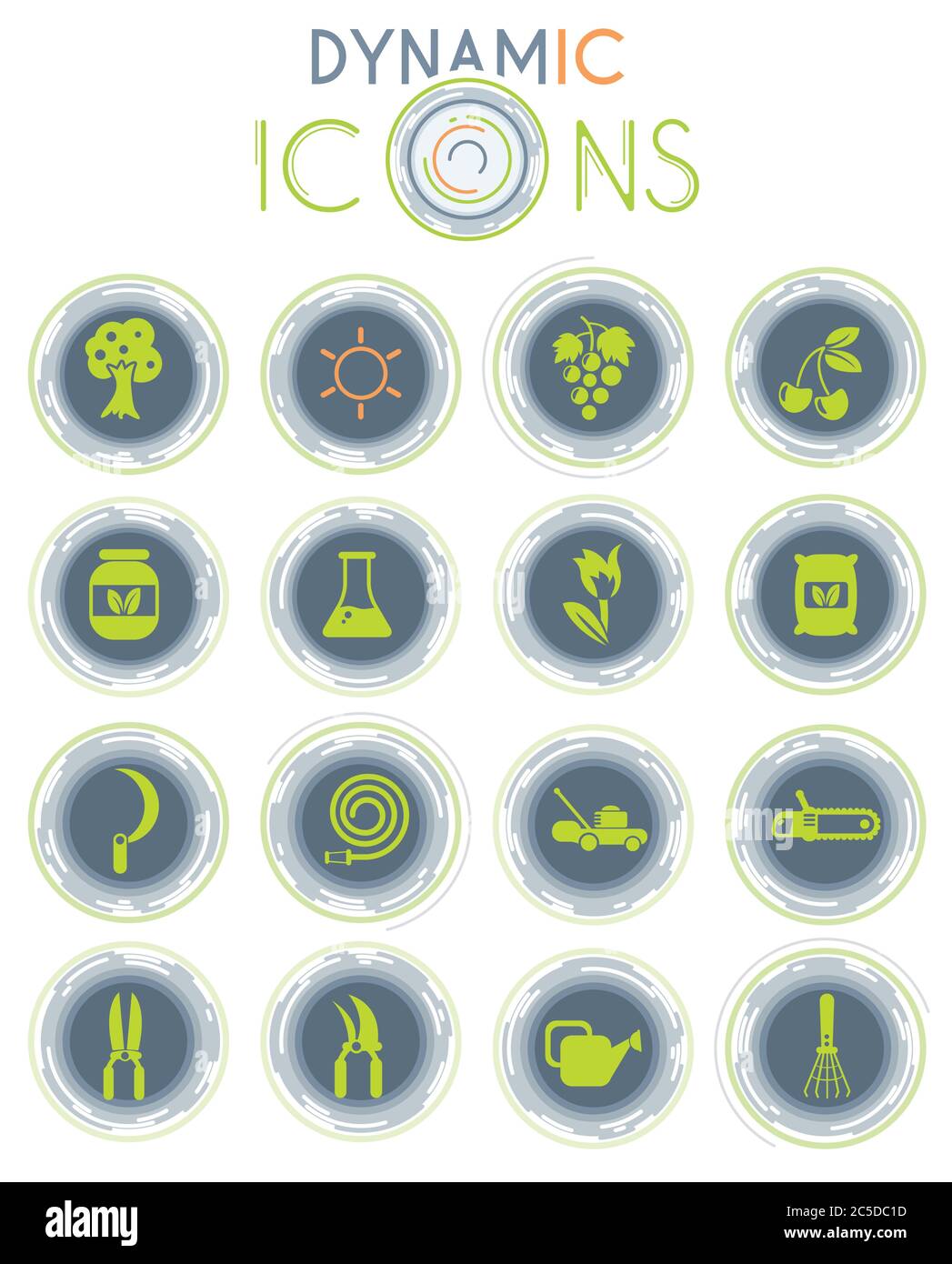 gardening dynamic icons Stock Vector Image & Art - Alamy