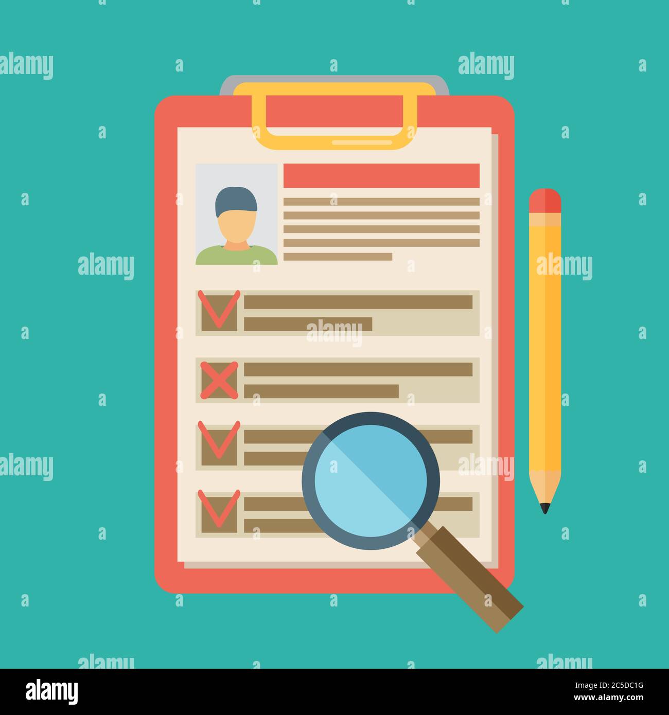 Flat background with medical report. First aid, diagnostic. Vector ...