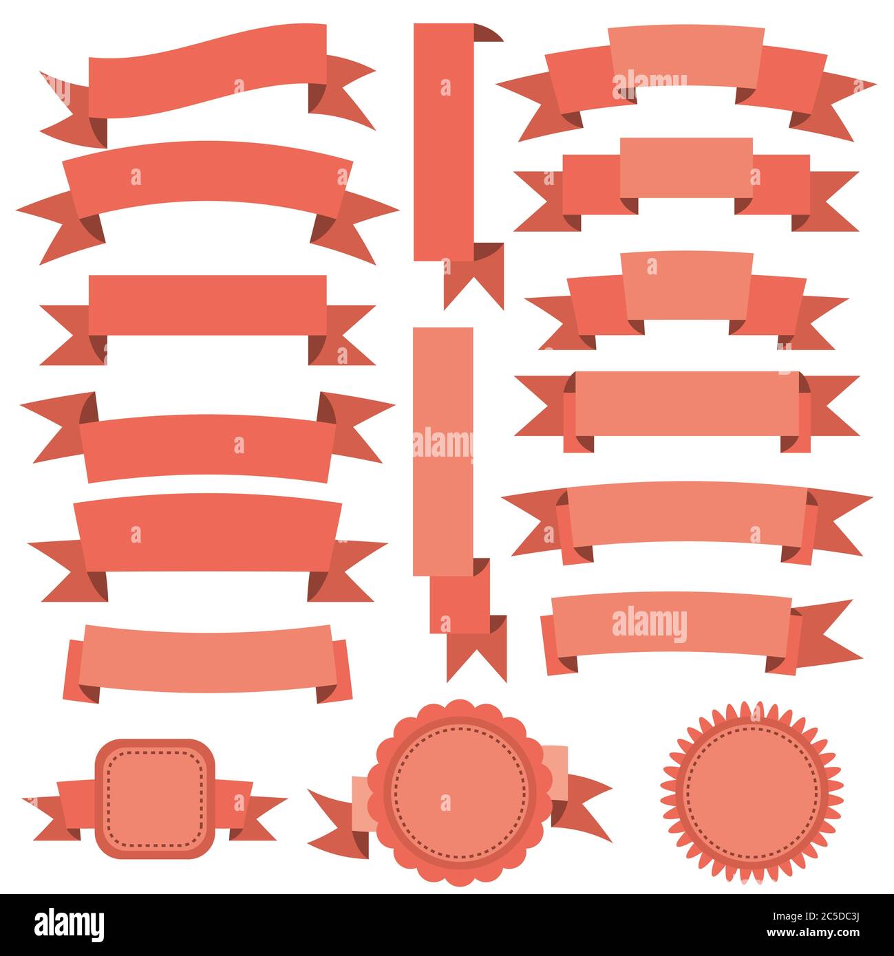 Vector Ribbons Set Stock Vector Image & Art - Alamy