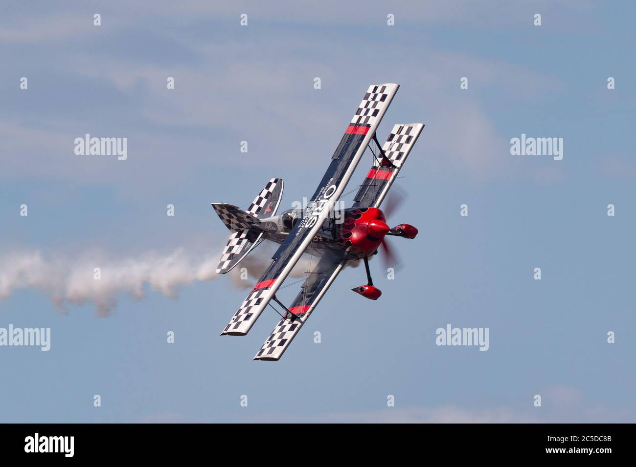Aerobatic pilot Skip Stewart flying his highly modified Pitts S-2S ...