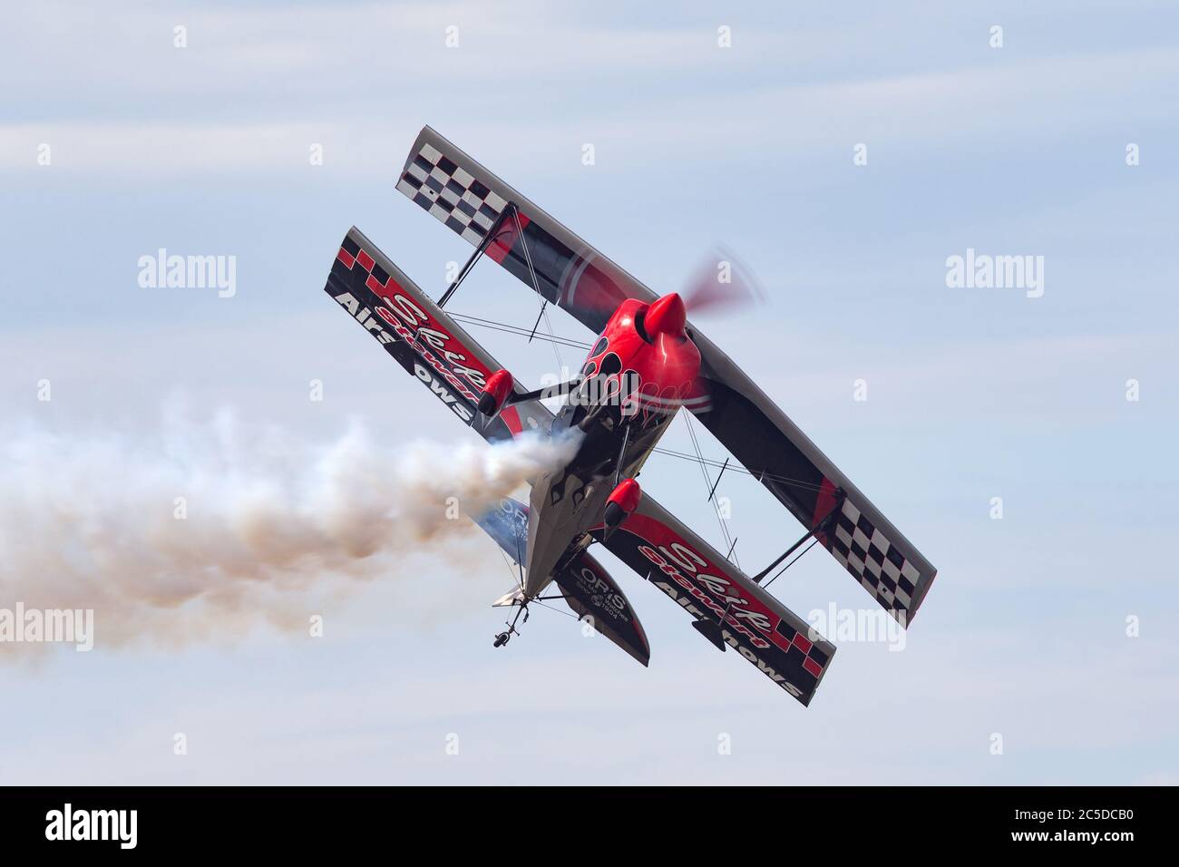 Aerobatic pilot Skip Stewart flying his highly modified Pitts S-2S ...