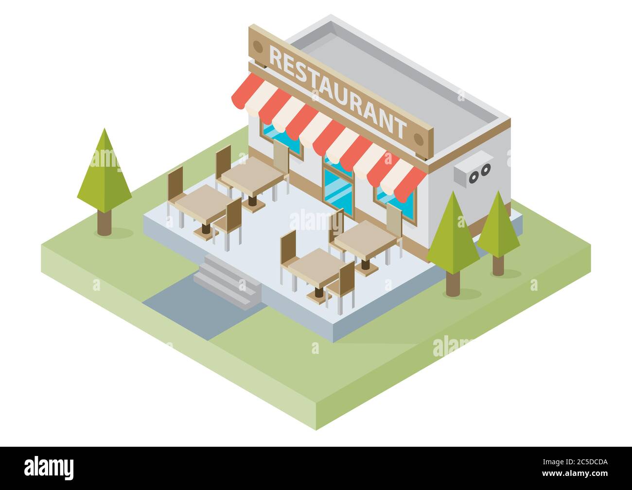 Food drink on tables Stock Vector Images - Alamy