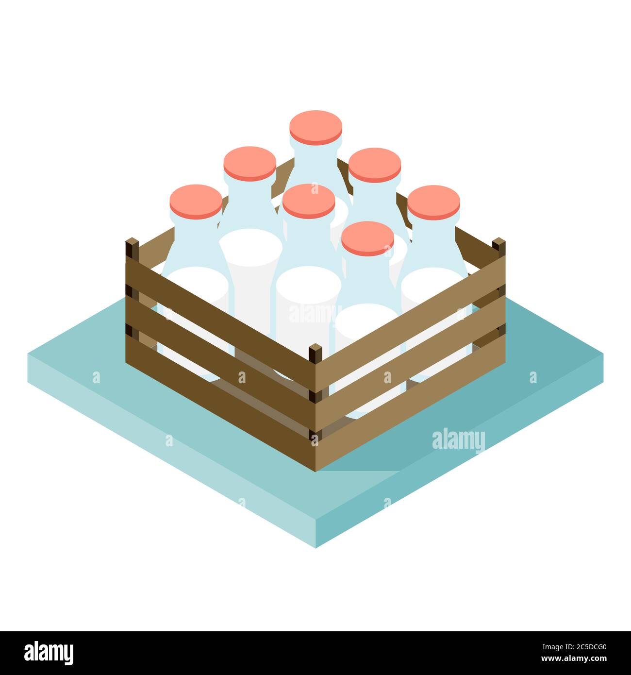 Square glass bottle flat Stock Vector Images - Alamy