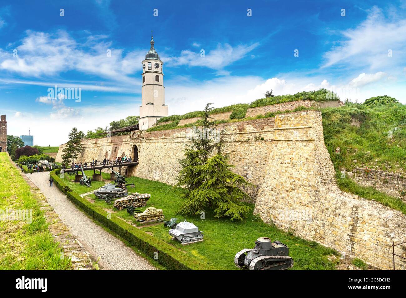 Belgrade fortress Kalemegdan in Serbia in a beautiful summer day Stock ...