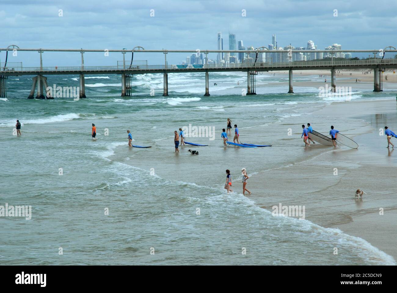 The Spit beach, Surfers Paradise, Gold Coast, Queensland, Australia ...