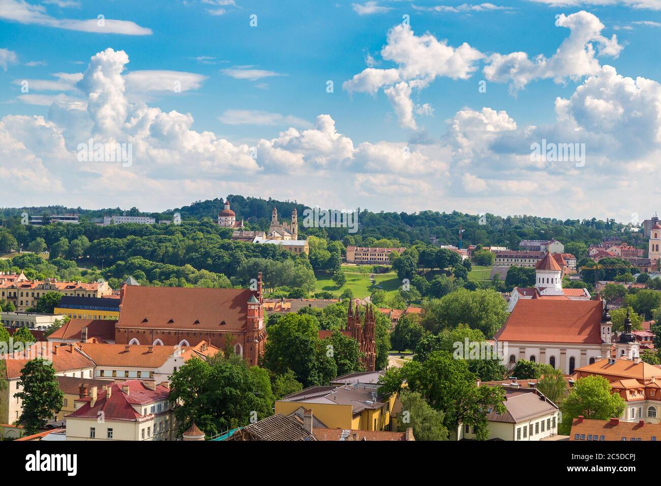 Vilnius cityscape in a beautiful summer day, Lithuania Stock Photo - Alamy