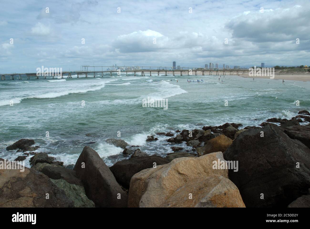 The Spit beach, Surfers Paradise, Gold Coast, Queensland, Australia ...