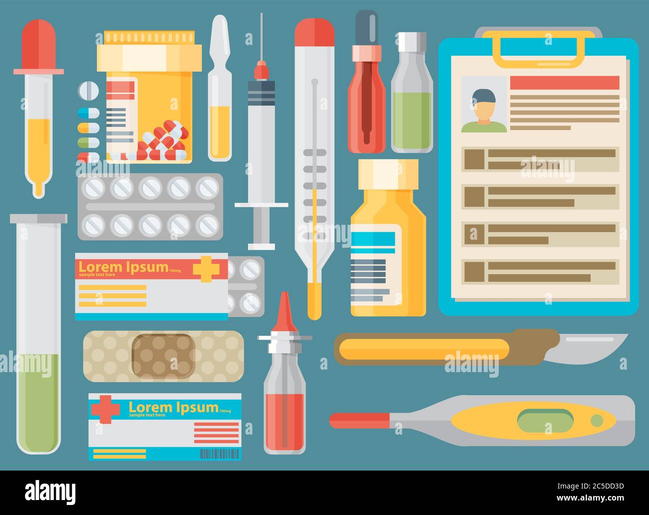 Medical concept. Flat design Stock Vector Image & Art - Alamy