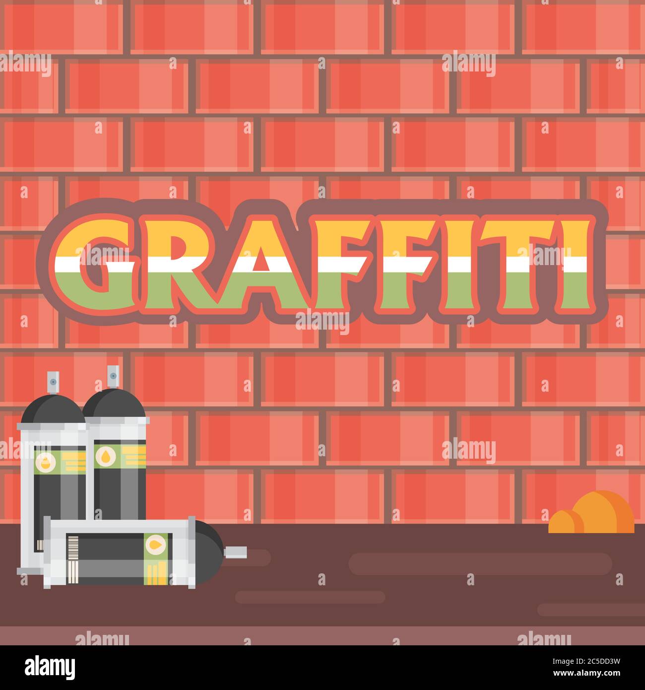 Creative, graffiti flat style vector Stock Vector Image & Art - Alamy