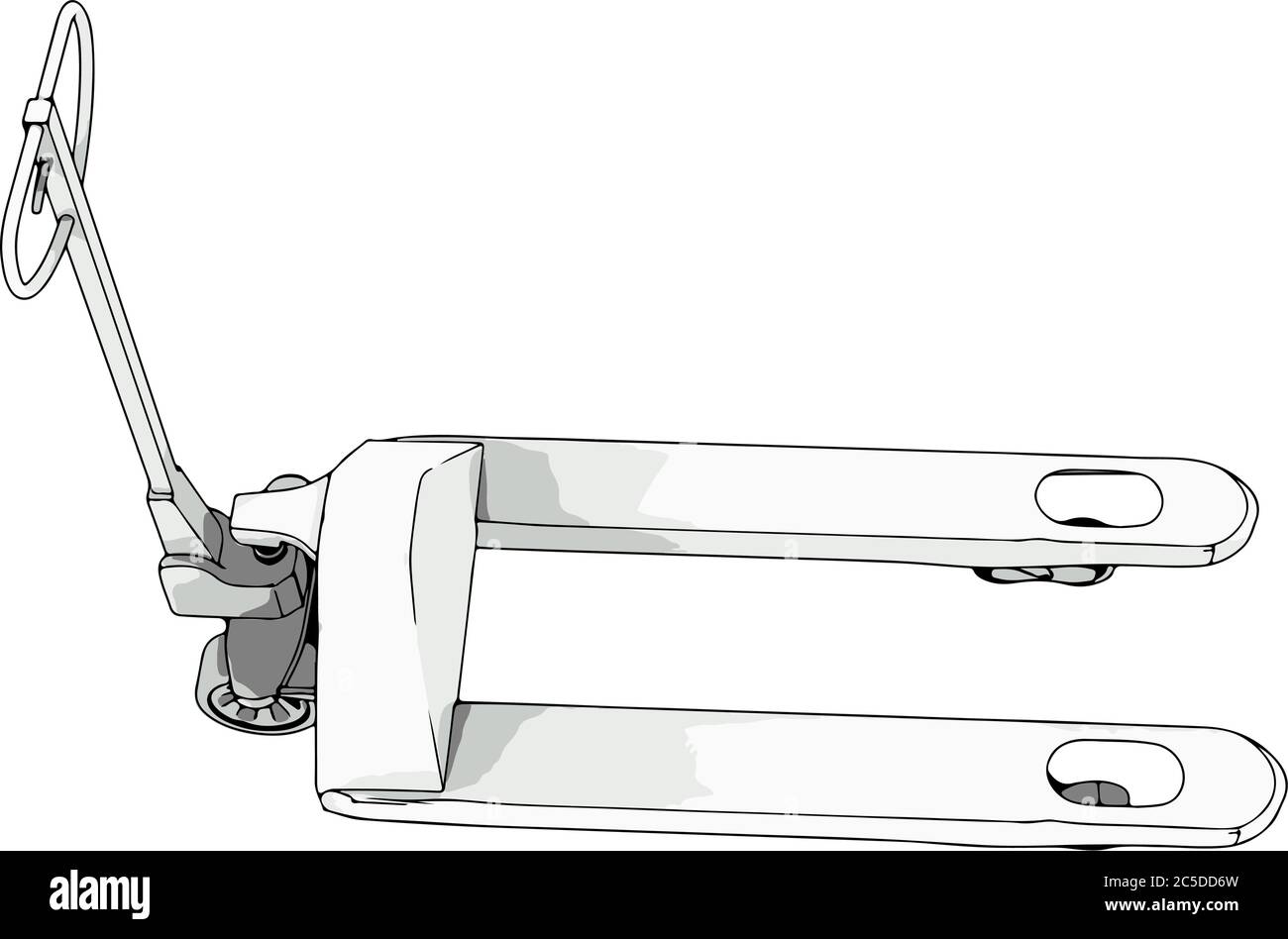 pallet truck vector on a white background Stock Vector Image & Art - Alamy