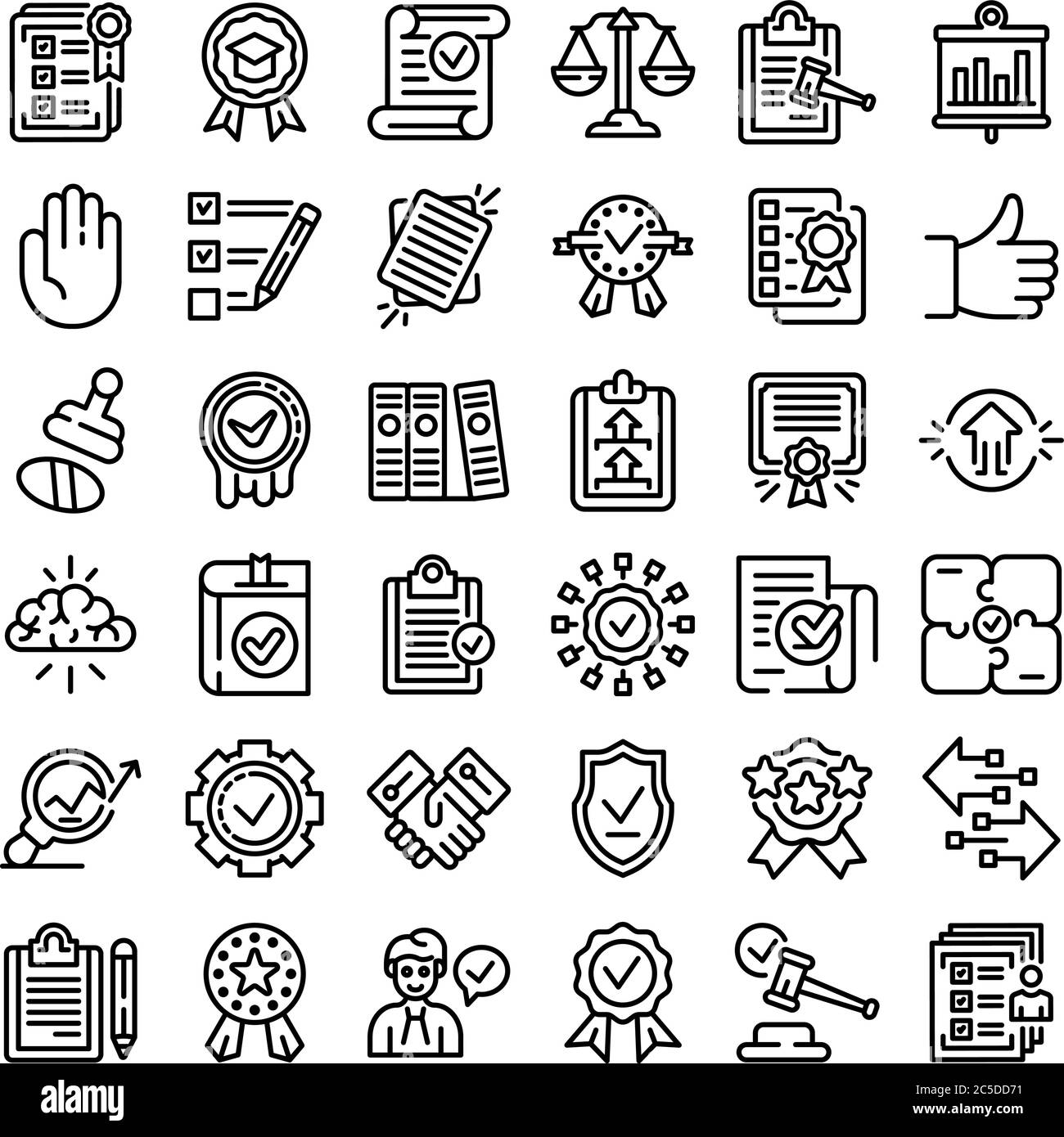 Standard icons set, outline style Stock Vector Image & Art - Alamy