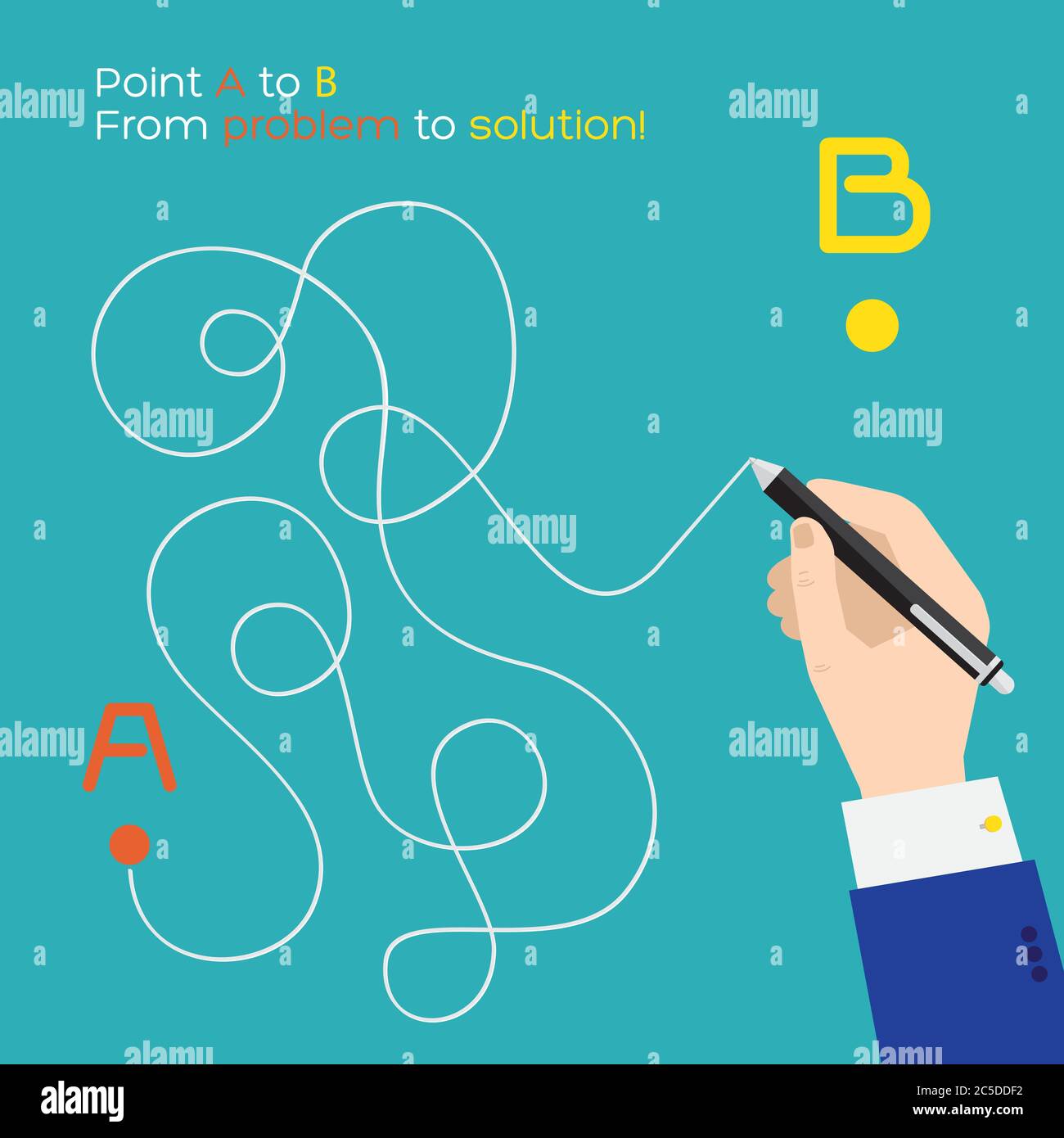 Road map direction line drawing hi-res stock photography and images - Alamy
