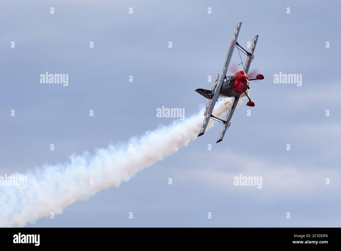Aerobatic pilot Skip Stewart flying his highly modified Pitts S-2S ...