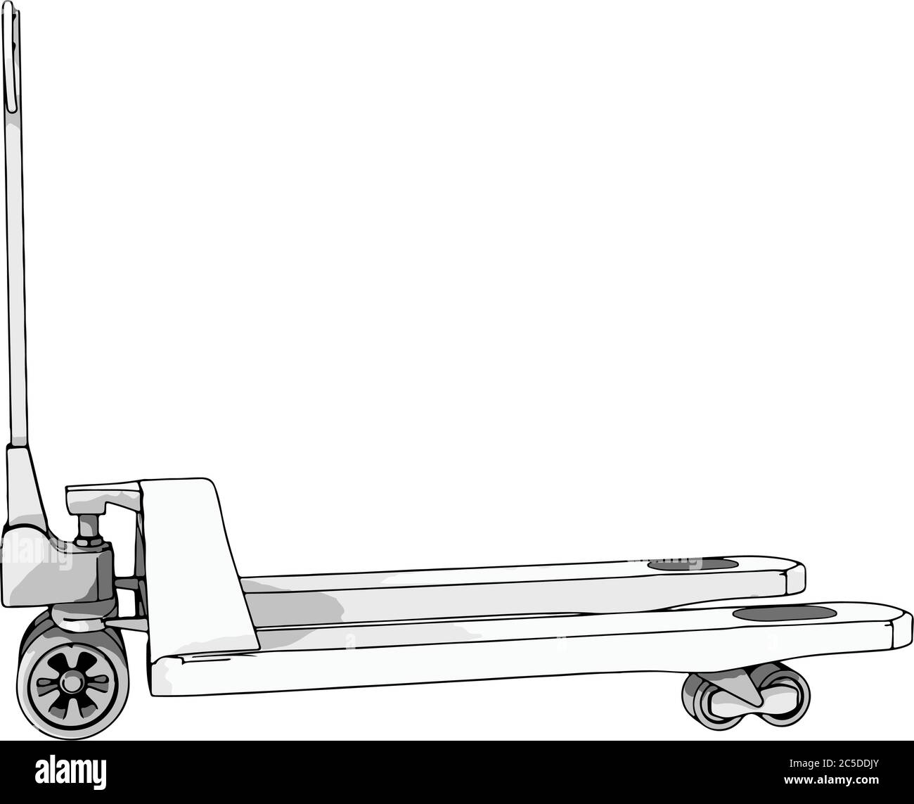 pallet truck vector on a white background Stock Vector Image & Art - Alamy