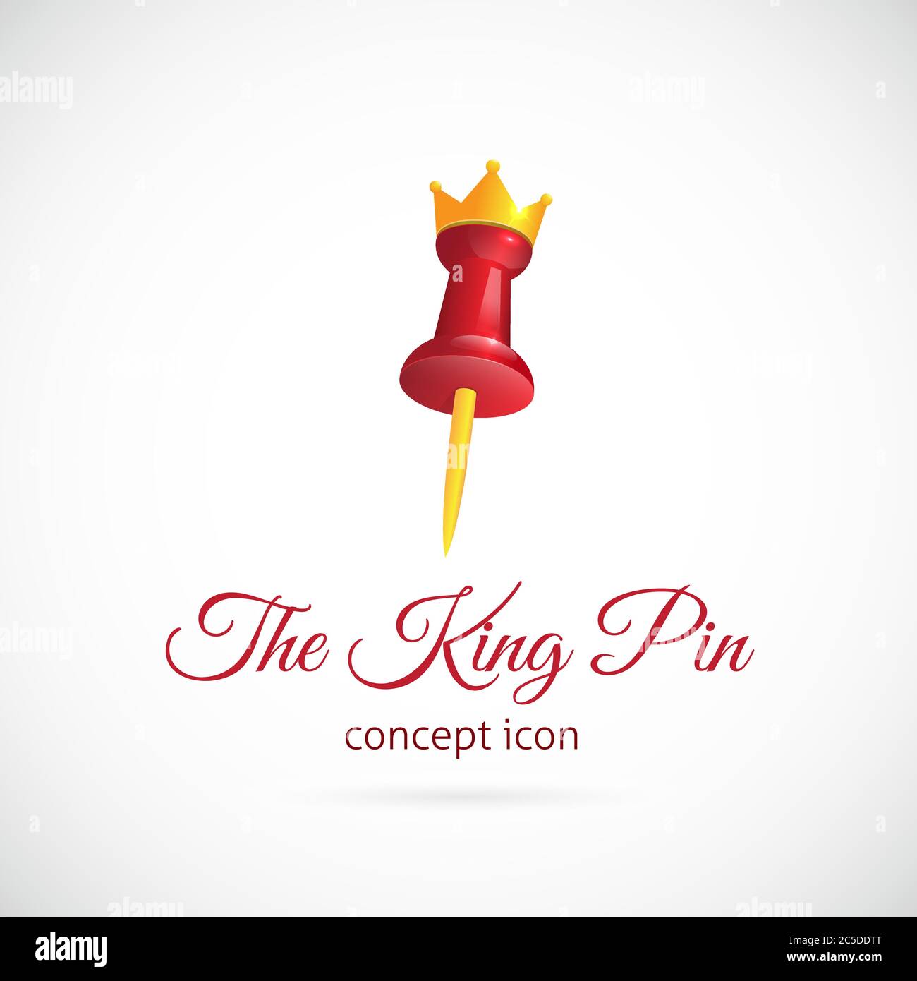 King pin abstract vector symbol icon Stock Vector Image & Art - Alamy