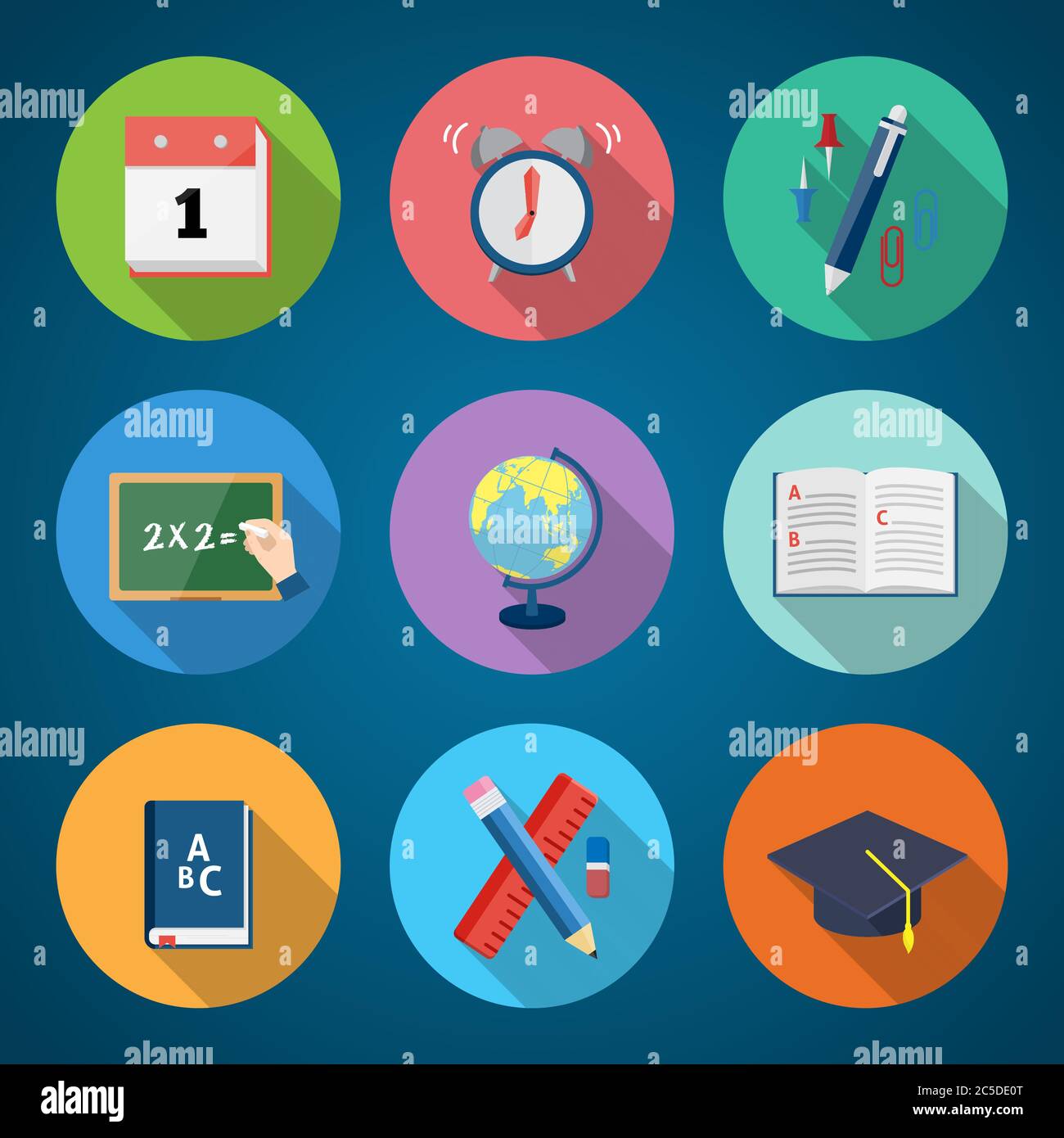 Back school vector concept Stock Vector Images - Alamy