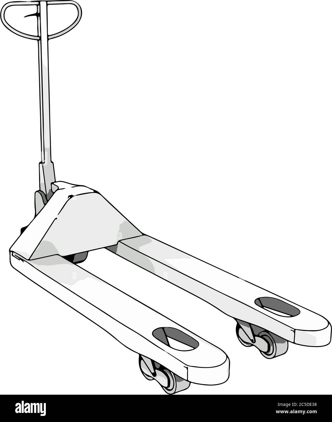 pallet truck vector on a white background Stock Vector Image & Art - Alamy