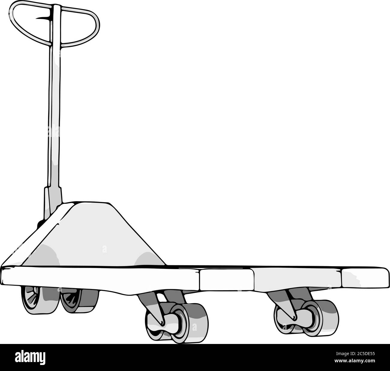 pallet truck vector on a white background Stock Vector Image & Art - Alamy