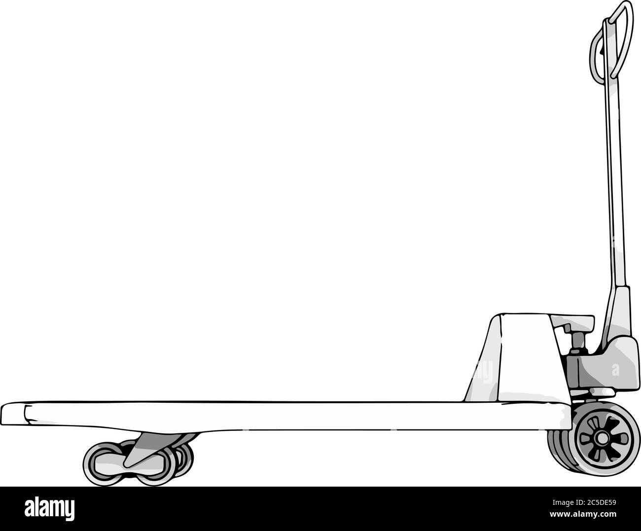 pallet truck vector on a white background Stock Vector Image & Art - Alamy