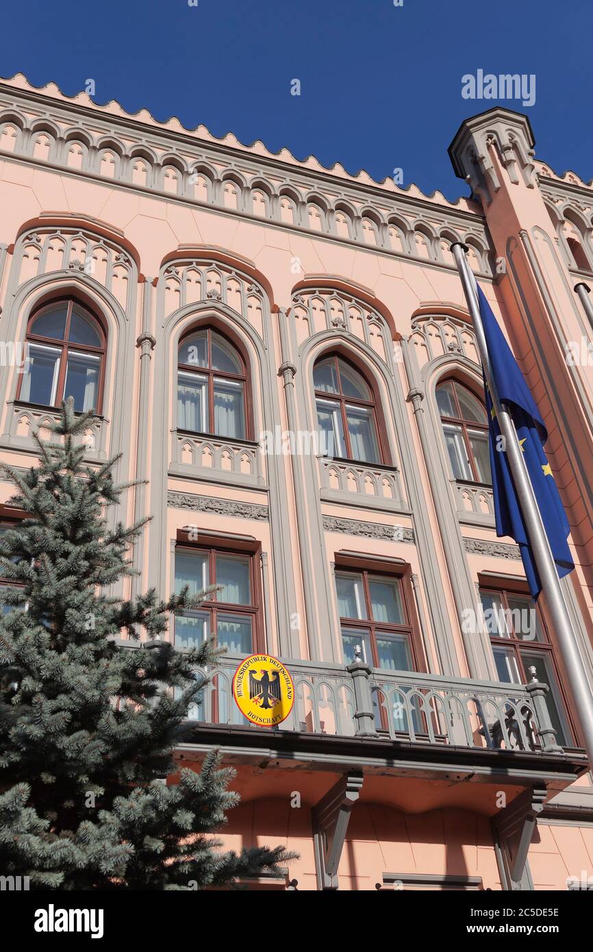 German Embassy, Riga, Latvia Stock Photo - Alamy