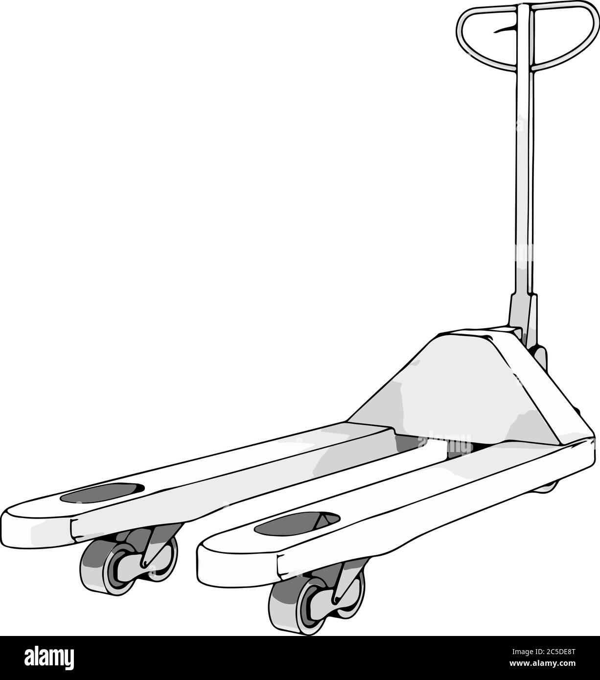 pallet truck vector on a white background Stock Vector Image & Art - Alamy