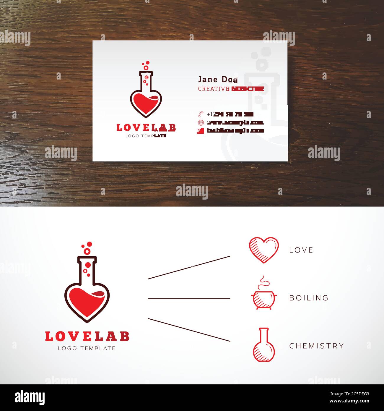 Love Laboratory Abstract Vector Logo Identity Stock Vector Image & Art ...