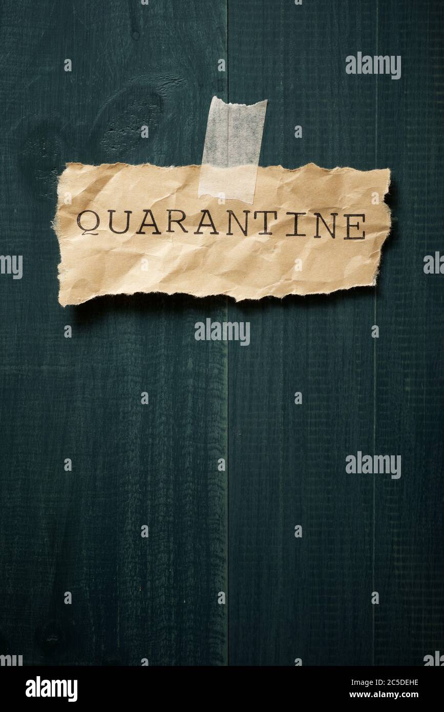 Quarantine sign stamp on hi-res stock photography and images - Alamy