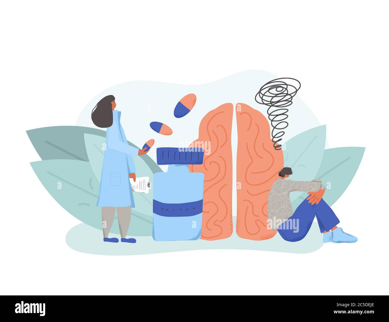 Mental disorder treatment. Psychiatric isuess or psychological problems ...