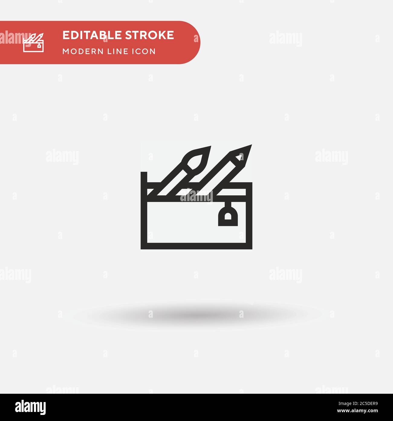 School Material Simple vector icon. Illustration symbol design template ...