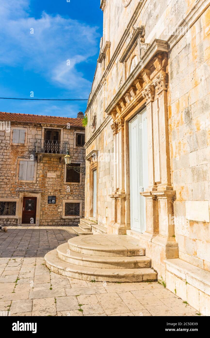 Facade of Stari Grad Church, Croatia Stock Photo - Alamy