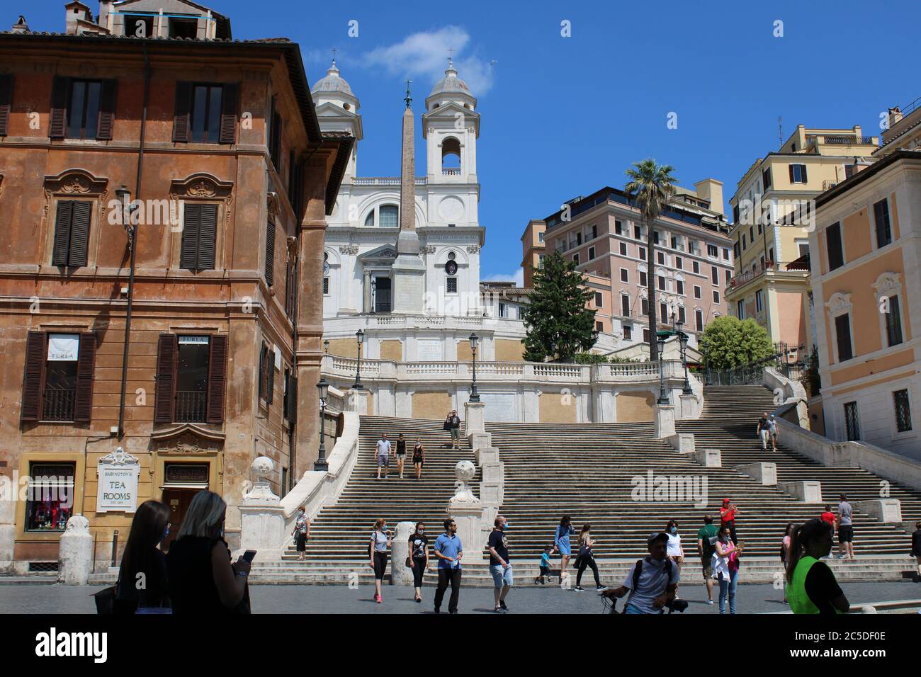 spanish steps a famous tourist destination and landmark in rome italy ...