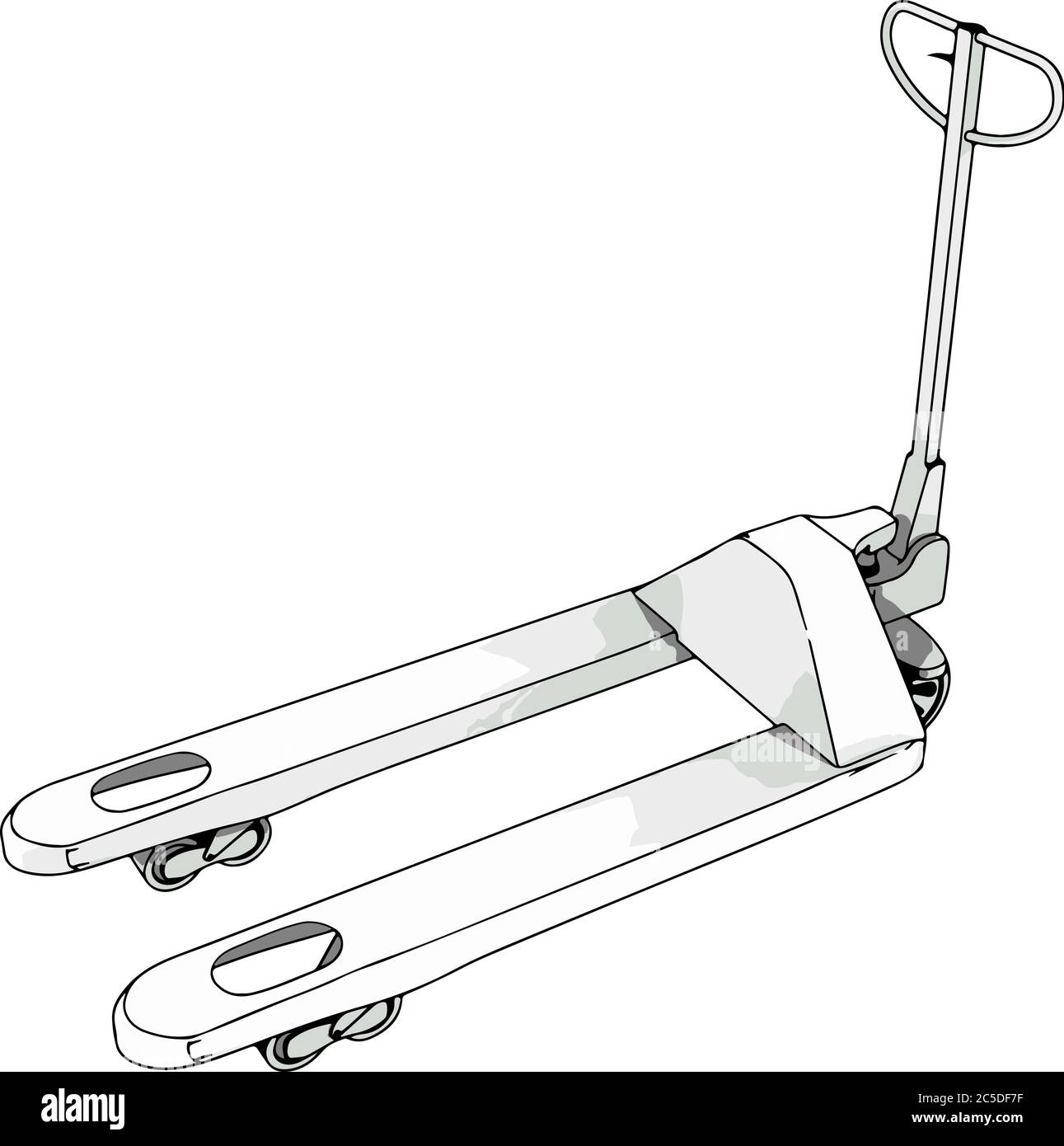 pallet truck vector on a white background Stock Vector Image & Art - Alamy