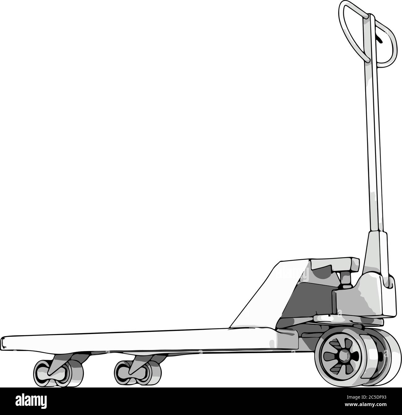 pallet truck vector on a white background Stock Vector Image & Art - Alamy