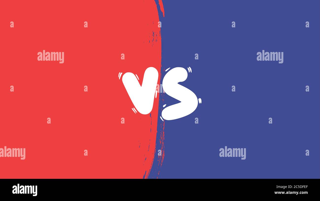 Vs template. Versus comparison blank. Decorative battle cover with ...