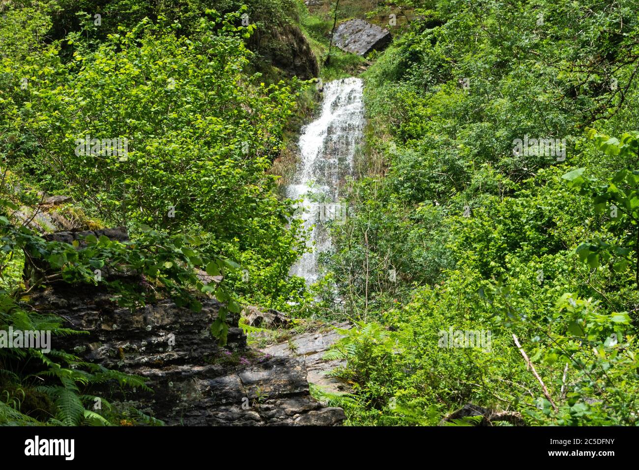 Waterfall Devil's Chimney or Sruth in Aghanidh An Aird, tallest ...