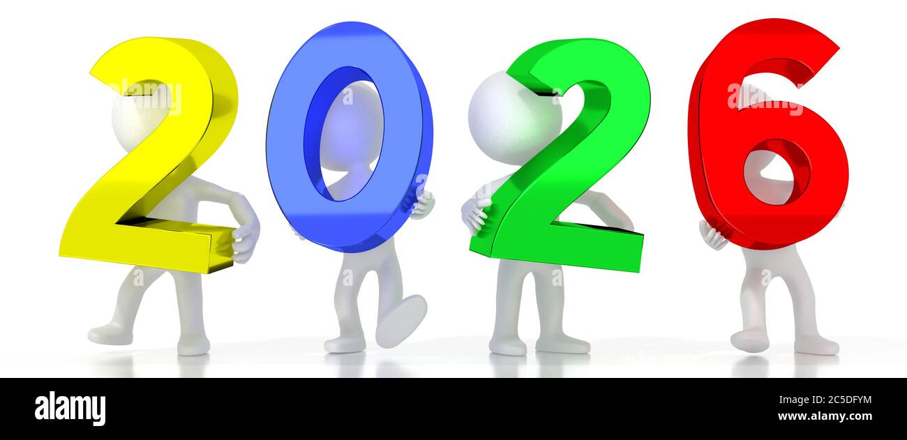 Calendar year 2026 Cut Out Stock Images & Pictures - Alamy