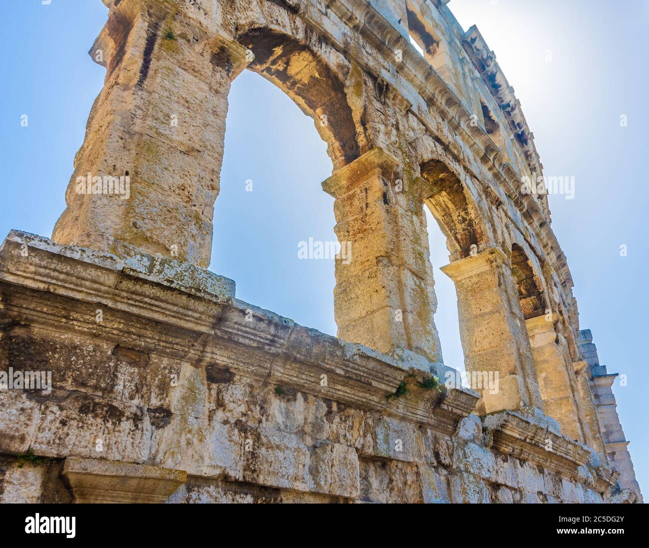 The Roman Arena of Pula, Croatia Stock Photo - Alamy